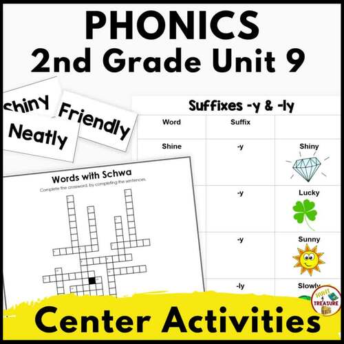 Benchmark Advance Phonics Anchor Charts and Activities | 2nd Grade Unit 9