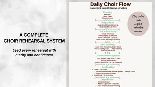 Choir Rehearsal System | Warm-Ups, Sight Reading & Lesson Plans | TPT