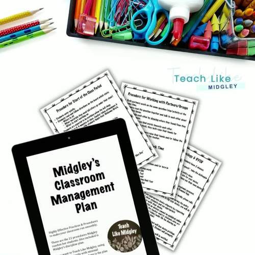 Back to School: Classroom Management Plan Template by Teach Like Midgley