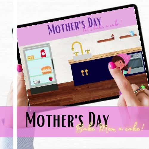 Follow the directions, multi-step directions, boom cards on Mother's Day