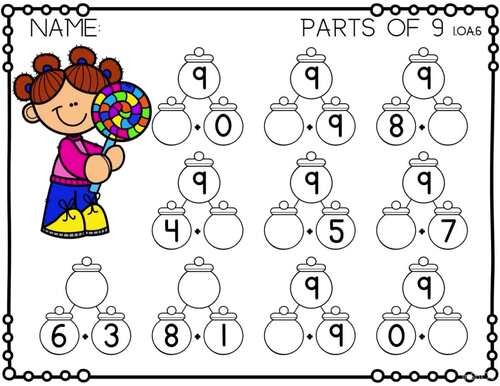 Addition & Subtraction Fact Families (6-10) | Lollipop Kids Theme