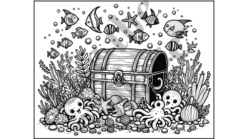 15 Under the Sea Coloring Pages, Ocean Coloring Sheets | Party, Early ...