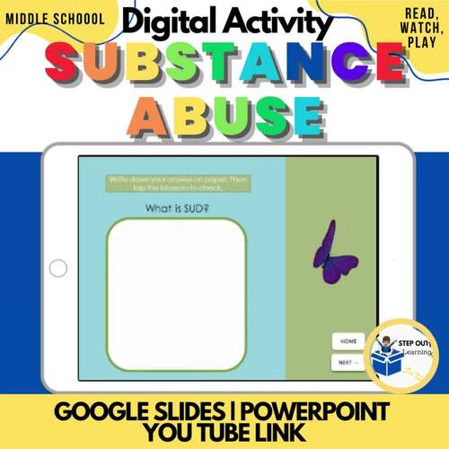 Substance Use and Abuse Lessons & Digital Activity Bundle Middle School ...