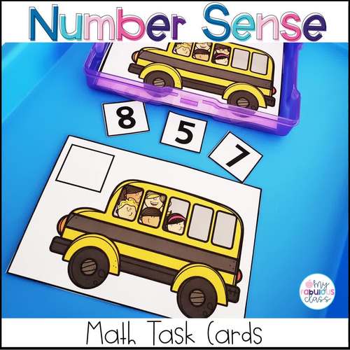 Number Sense Task Cards by My Fabulous Class | TPT