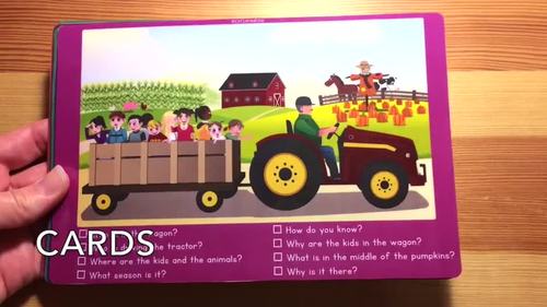 Big Picture Scenes: Wh- Question Cards + BOOM Cards! + NO PRINT/Digital PDF