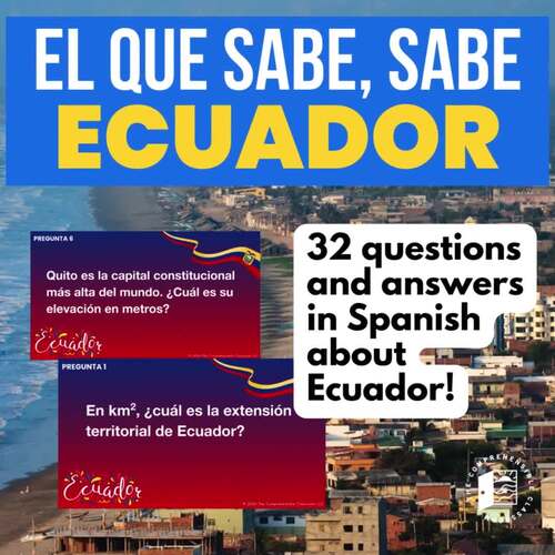 El que sabe, sabe game | Ecuador by The Comprehensible Classroom by ...