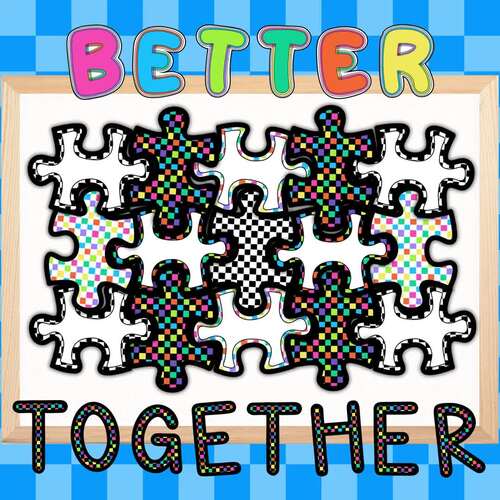 Better Together Puzzle Inclusion Teamwork Bulletin Board Kit | TPT