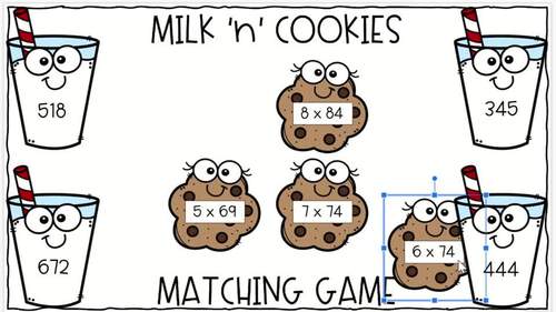1 Digit Multiplication Matching Game - Digital and Printable - 4th ...