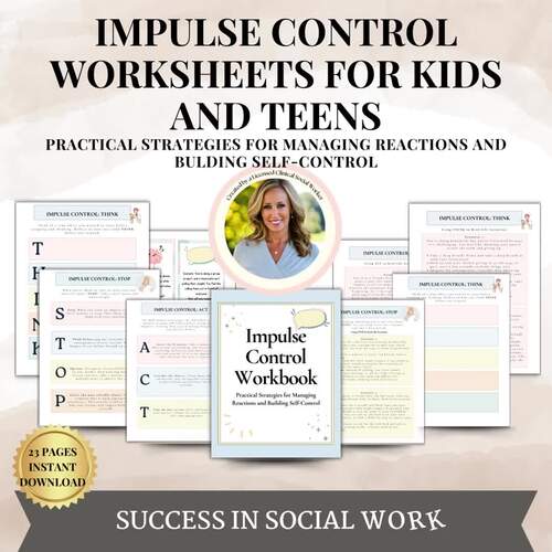 Kids Therapy Workbook Bundle Therapist essential resources, social ...