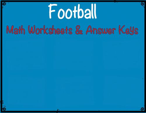 Football Themed First Grade ELA and Math Worksheets | TPT