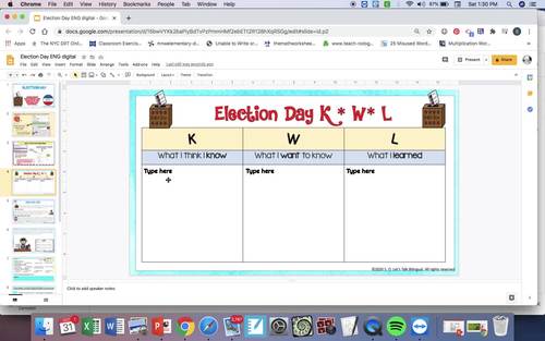 Election Day reading Passage - activities - Google Classroom - Digital ...