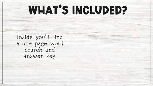 Spring Word Search, Word Find for Easter, 15 Words All Directions