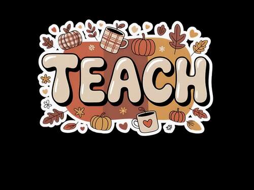 Fall Teacher Sticker , Teach Love Inspire, Spooky Teacher & Trick or ...