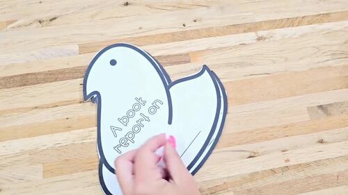 PEEP Chick Book Report Writing Craft | Spring & Easter | Fiction, Non ...