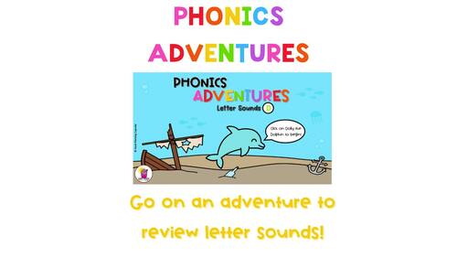 Digital Letter Sound Practice and Review Game | Phonics Adventures D