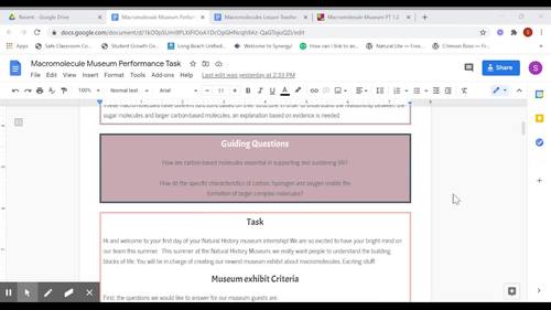 Macromolecules Lesson and Performance Task HS-LS1-6 by Happy Teacher Heart