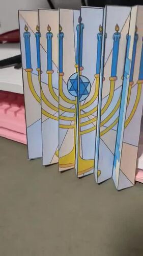 Hanukkah Crafts Agamograph Art Posters 2D Activities Coloring Jewish ...