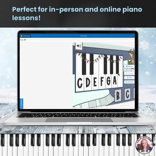 Christmas White Piano Keys BOOM™ Cards - Piano & Keys Music Alphabet ...