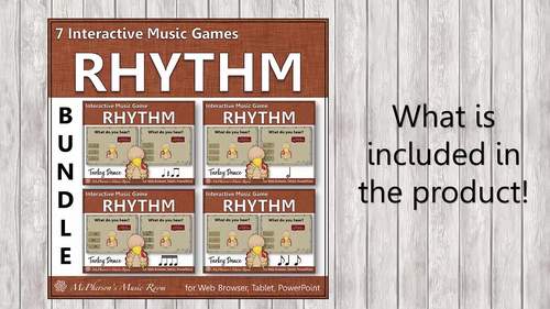 Thanksgiving Music Centers Fall Elementary Rhythm Games Bundle {Turkey ...