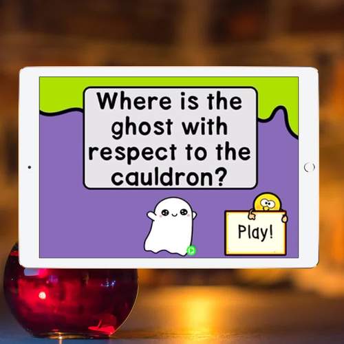 Prepositions of place Halloween Boom cards | English grammar and vocabulary