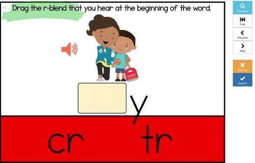 Beginning R Blends | Digital BOOM CARDS by Teaching Literacy | TPT