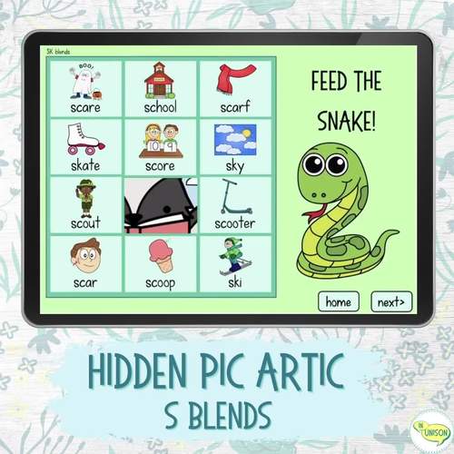 Hidden Pictures Articulation Boom Cards™ R S L Blends Bundle | TPT