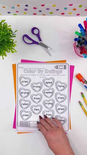 Change Y to I Inflectional Endings Verb Activities | TPT