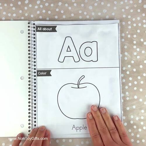 Alphabet Interactive Notebook - A to Z - Preschool Back To School Activity