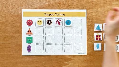 Shapes Busy Book for Toddlers, Printable Baby Quiet Book, Shapes ...