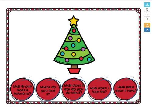 Christmas Object Descriptions Boom Cards by Learn To Speech | TpT