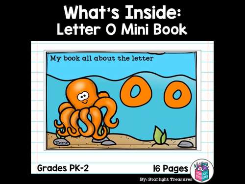 Alphabet Letter of the Week: The Letter O Mini Book, Letter O Mini Book ...