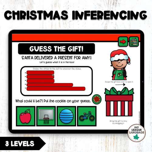 Christmas Inferencing Boom Cards™ #dec2023halfoffspeech #dec23halfoffspeech