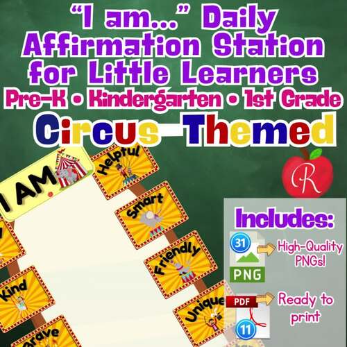 Affirmation Station – “I Am” Positive Words – Pre-K to 1st Grade SEL ...