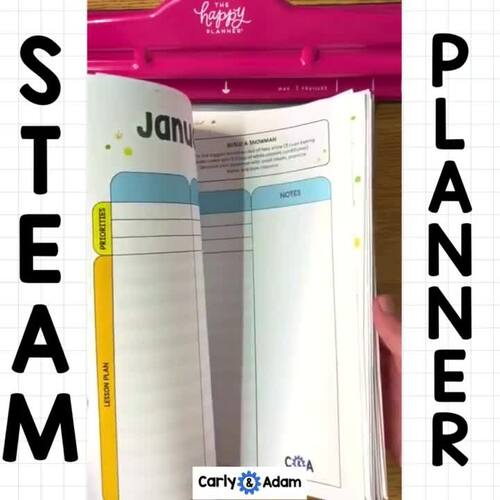STEM and STEAM Teacher Planner Undated (Includes Planning and ...
