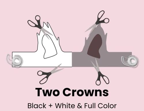 Wolf Ears Crown / Mask / Costume / Animal / Headband ** Two Crowns