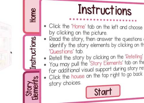 Valentine's Short Stories Story Elements and Story Retell Boom Cards