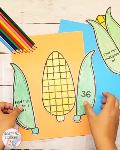 Thanksgiving Math Craftivity | Factors and Multiples Game ...