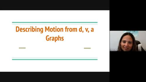 Describing Motion from d, v, a, t Graphs Video by PhysicsWithMsNigro