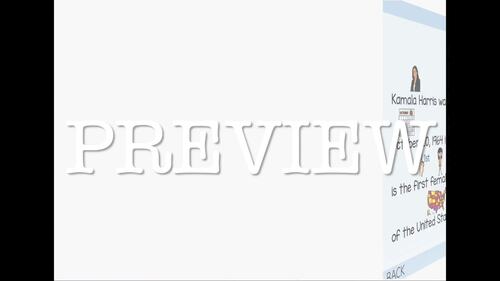 Kamala Harris BOOM CARDS & PRINT Visual Reading Comprehension and ...