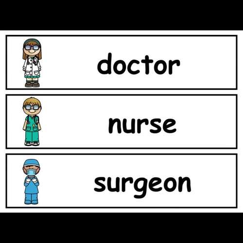 Doctor's Office Dramatic Play by Miss Roz Preschool Days | TPT