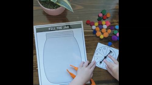 Fill the Jar Counting Activity for Preschool/PreK by Be Blessed With Jess