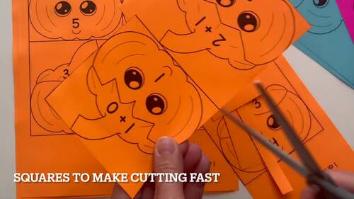 Addition within 10 Pumpkin Puzzles by The Mint Chip Teacher | TPT