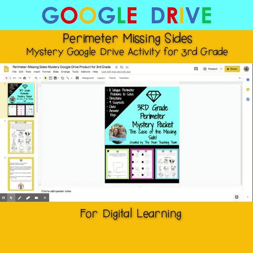 3rd Grade Google Drive Perimeter Mystery Activity by Teach with Lauren Dean