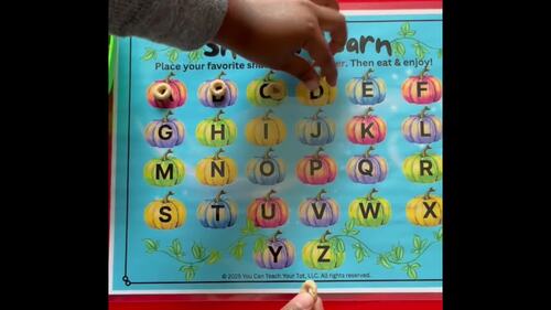 Fall Alphabet Placemats Bundle | Pumpkin Letter Mats (Uppercase ...