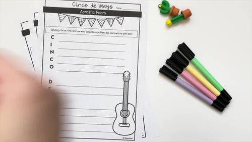 Quick Cinco de Mayo Pack - Teach & GO - Reading, Writing, Vocabulary ...