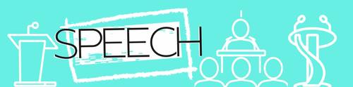 SPEECH VIRTUAL BANNER | GOOGLE CLASSROOM ANIMATED BANNER | TPT