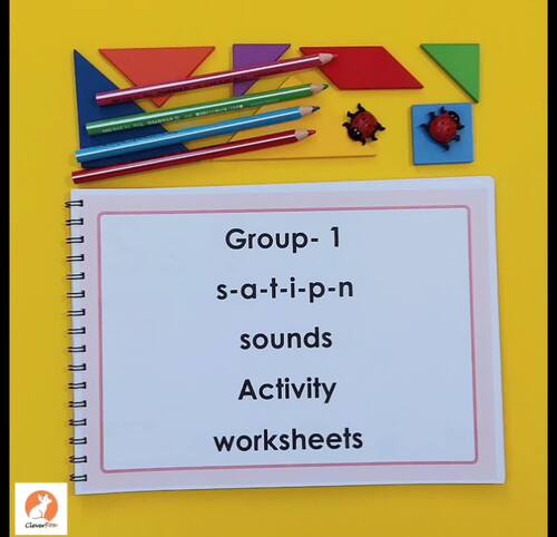42 Letter Sounds Activity Workbook - Inspired by Jolly Phonics by CleverFox