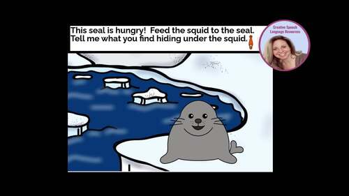 Feed the Seal! Initial /s/ Speech Therapy Activity Interactive Articulation