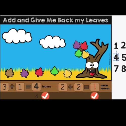 Fall Addition (1-10) for Google Slides by Emily Ames | TPT