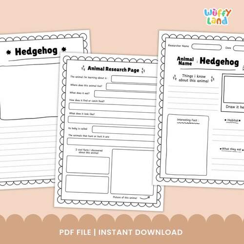 Hedgehog Animal Research Project | Mammal & Nocturnal Animal Science Report